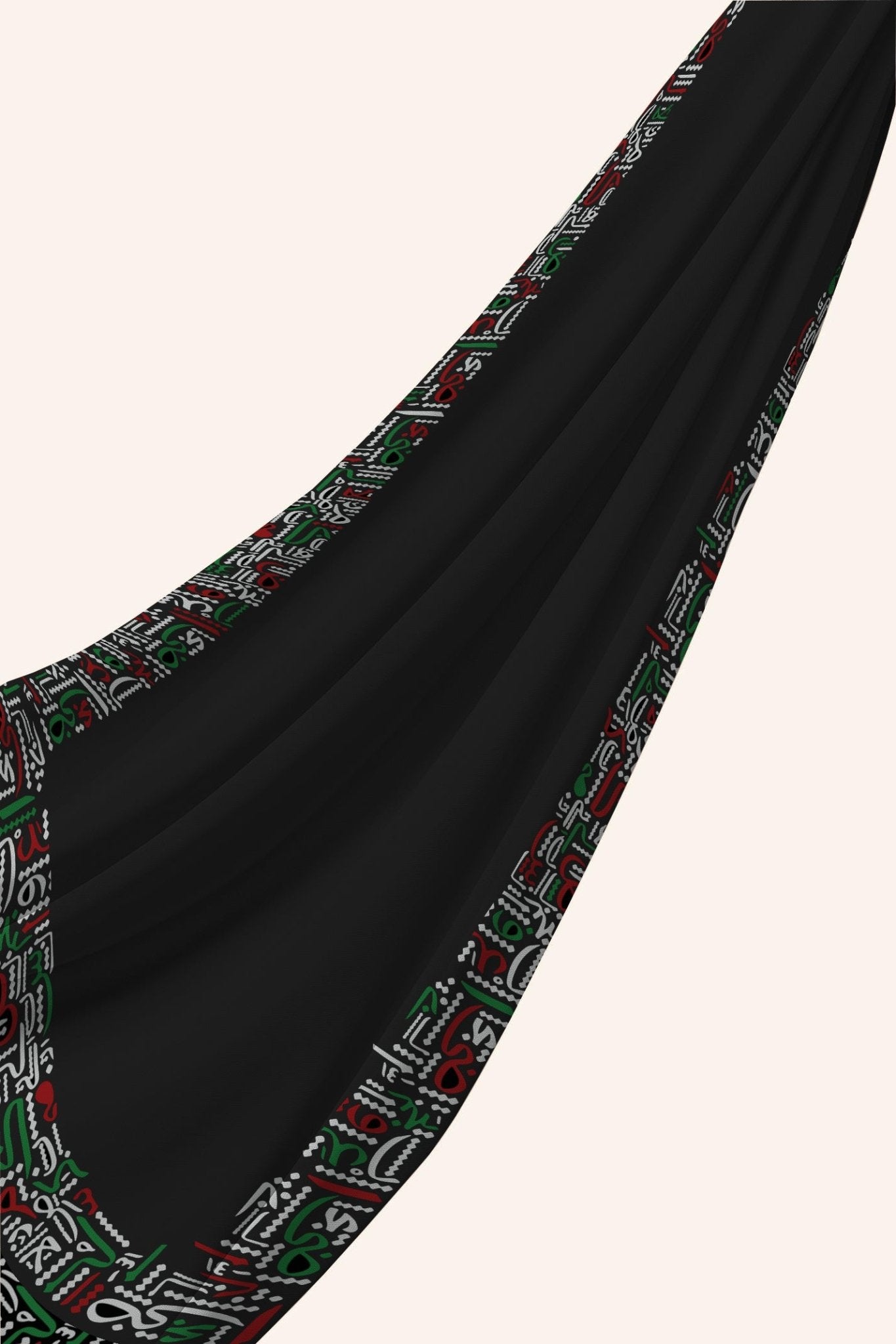 Palestinian Heritage Chiffon Hijab | Keffiyeh Digital Print | Malbus
